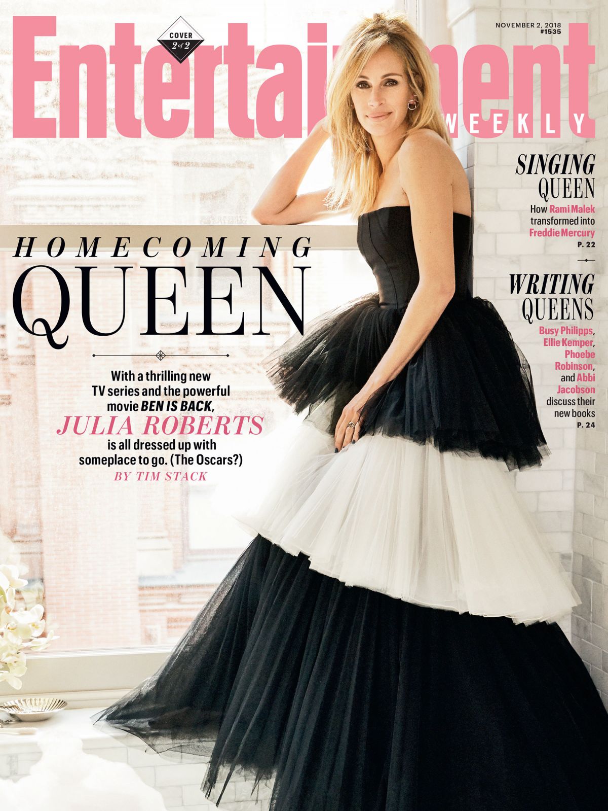 JULIA ROBERTS in Entertainment Weekly Magazine, November 2018 – HawtCelebs