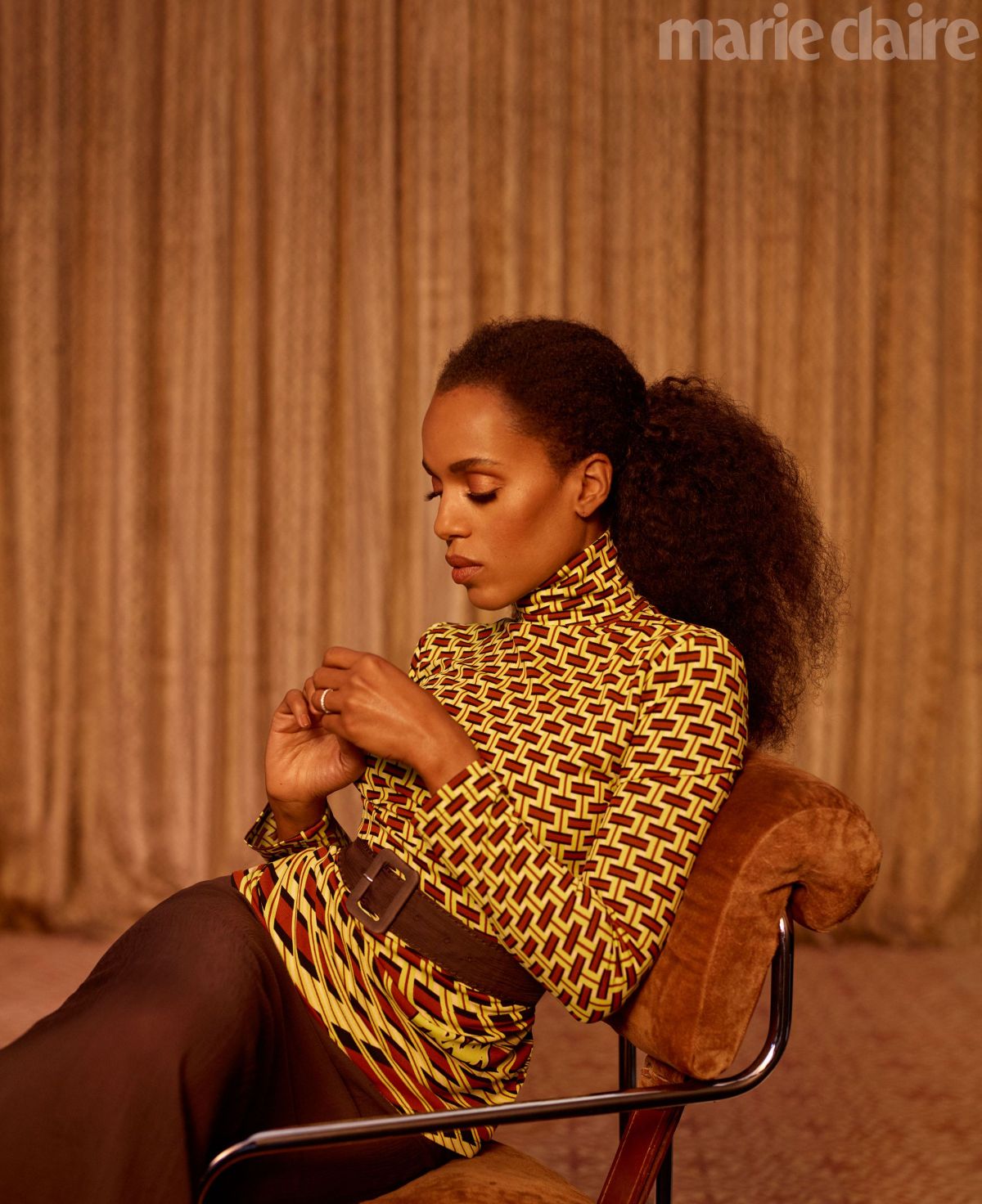 KERRY WASHINGTON in Marie Claire Magazine, November 2018 – HawtCelebs