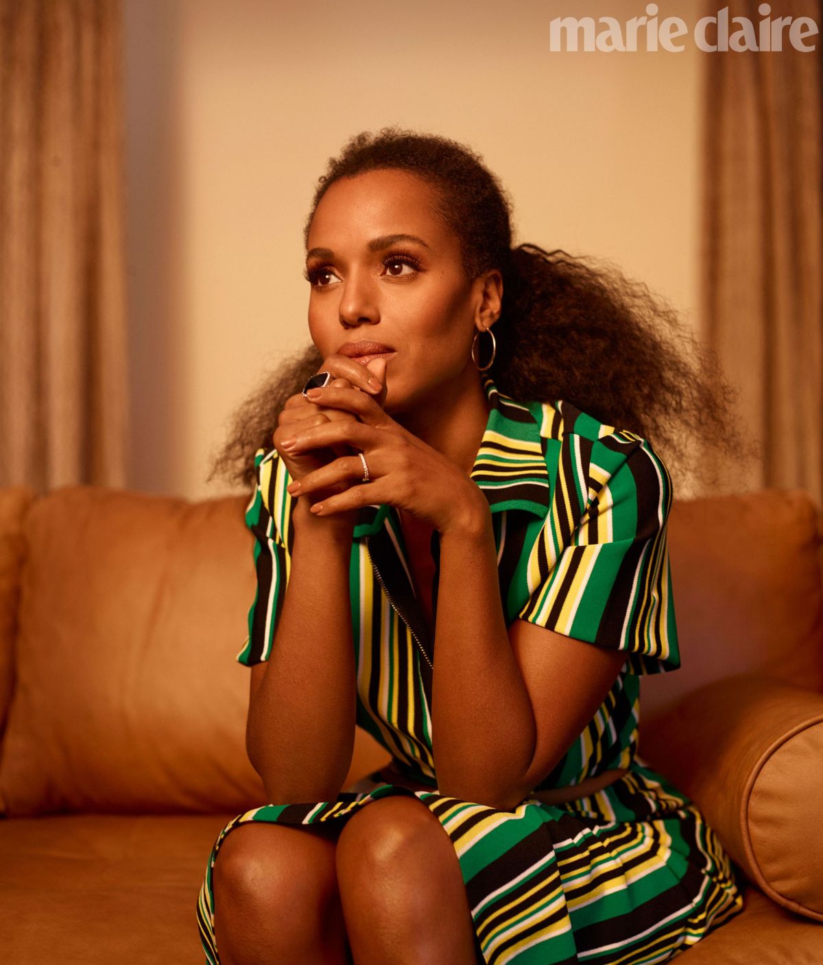 KERRY WASHINGTON in Marie Claire Magazine, November 2018 – HawtCelebs
