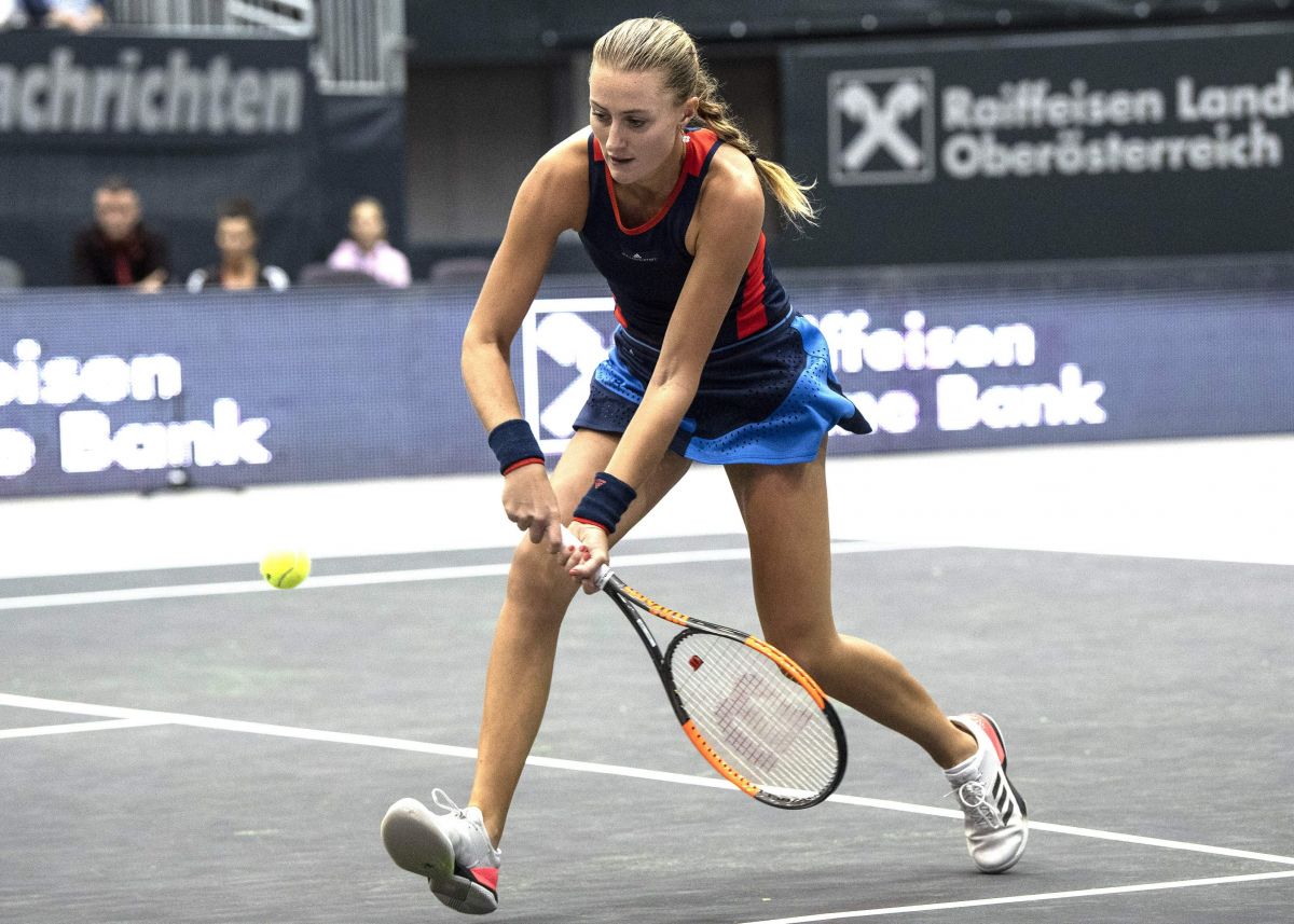 KRISTINA MLADENOVIC at WTA Upper Austria Ladies Tennins Tournament in ...
