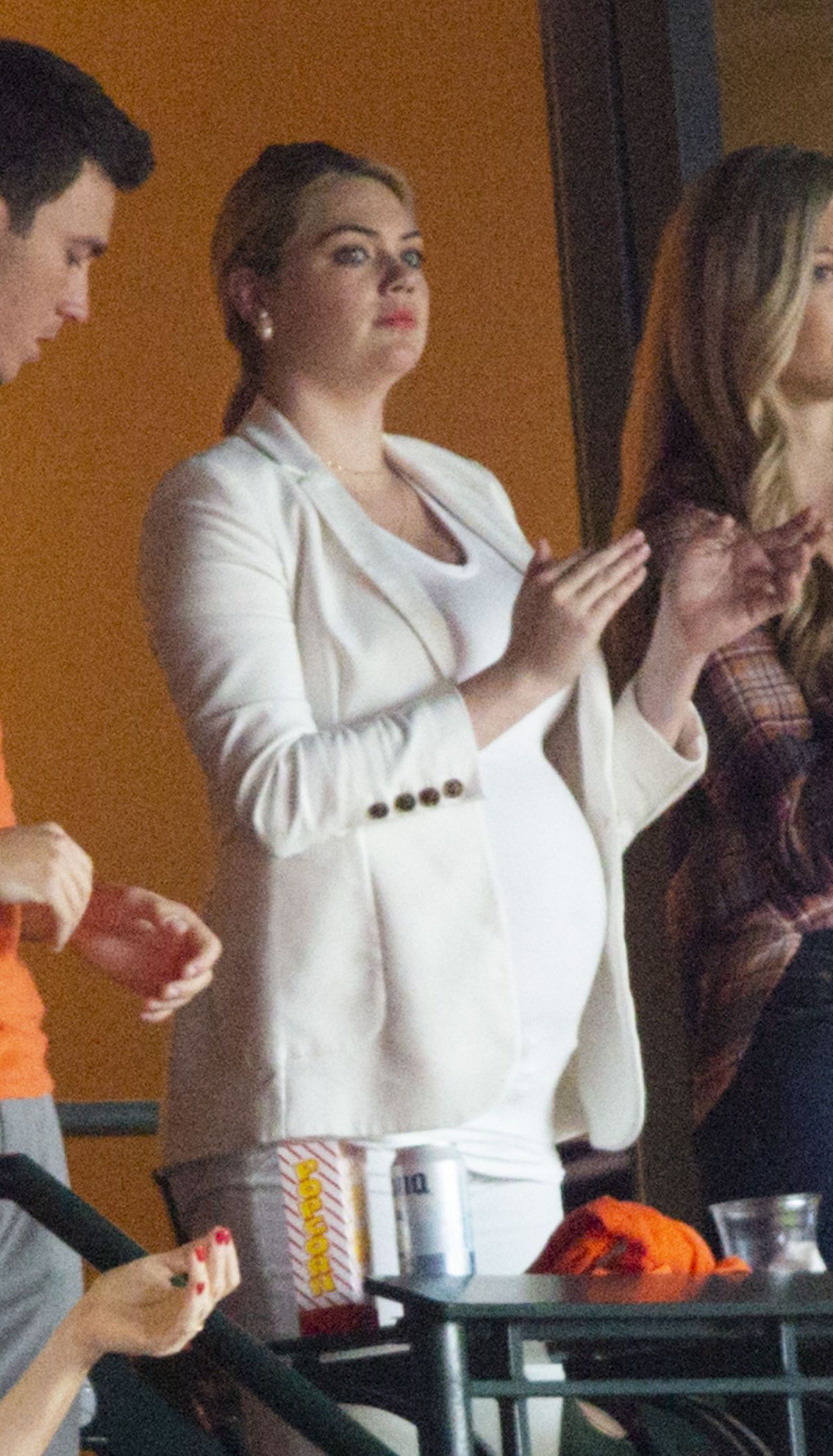 Pregnant KATE UPTON at Minute Maid Park in Houston 10/06/2018 – HawtCelebs
