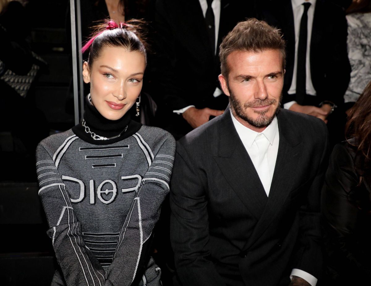 BELLA HADID and David Beckham at Dior Pre-Fall 2019 Men’s Collection ...