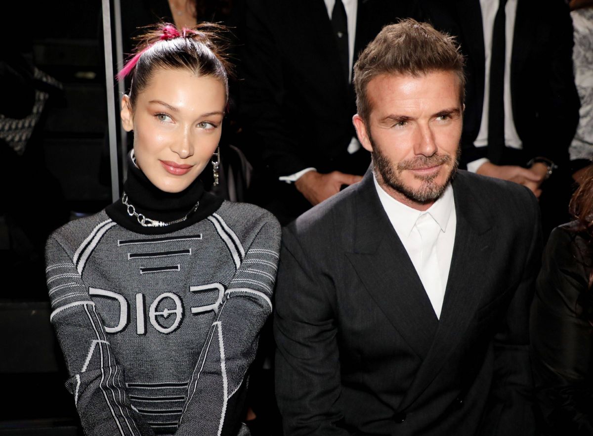 BELLA HADID and David Beckham at Dior Pre-Fall 2019 Men’s Collection ...