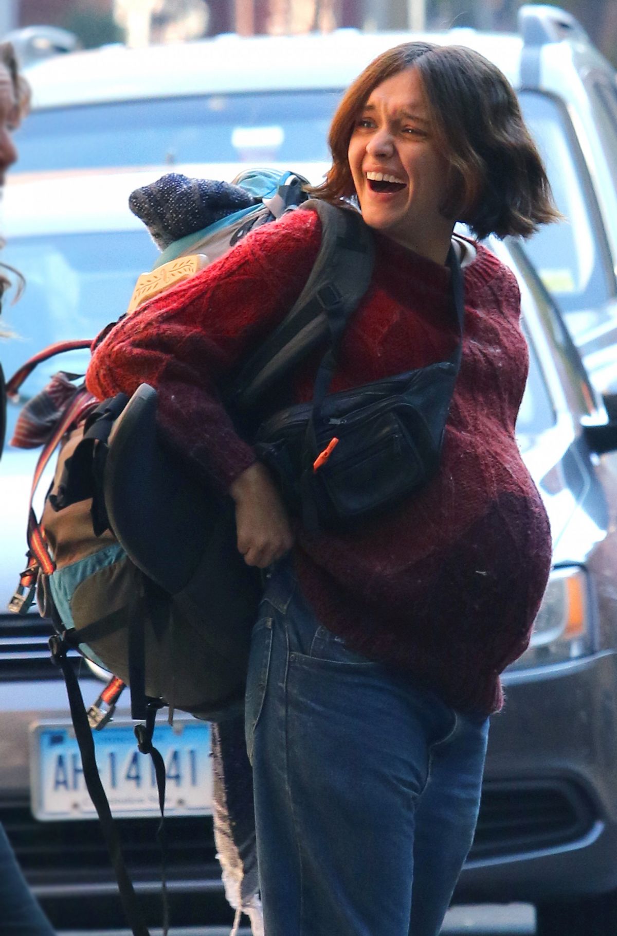 OLIVIA COOKE On The Set Of Modern Love In New York 11 02 2018 HawtCelebs