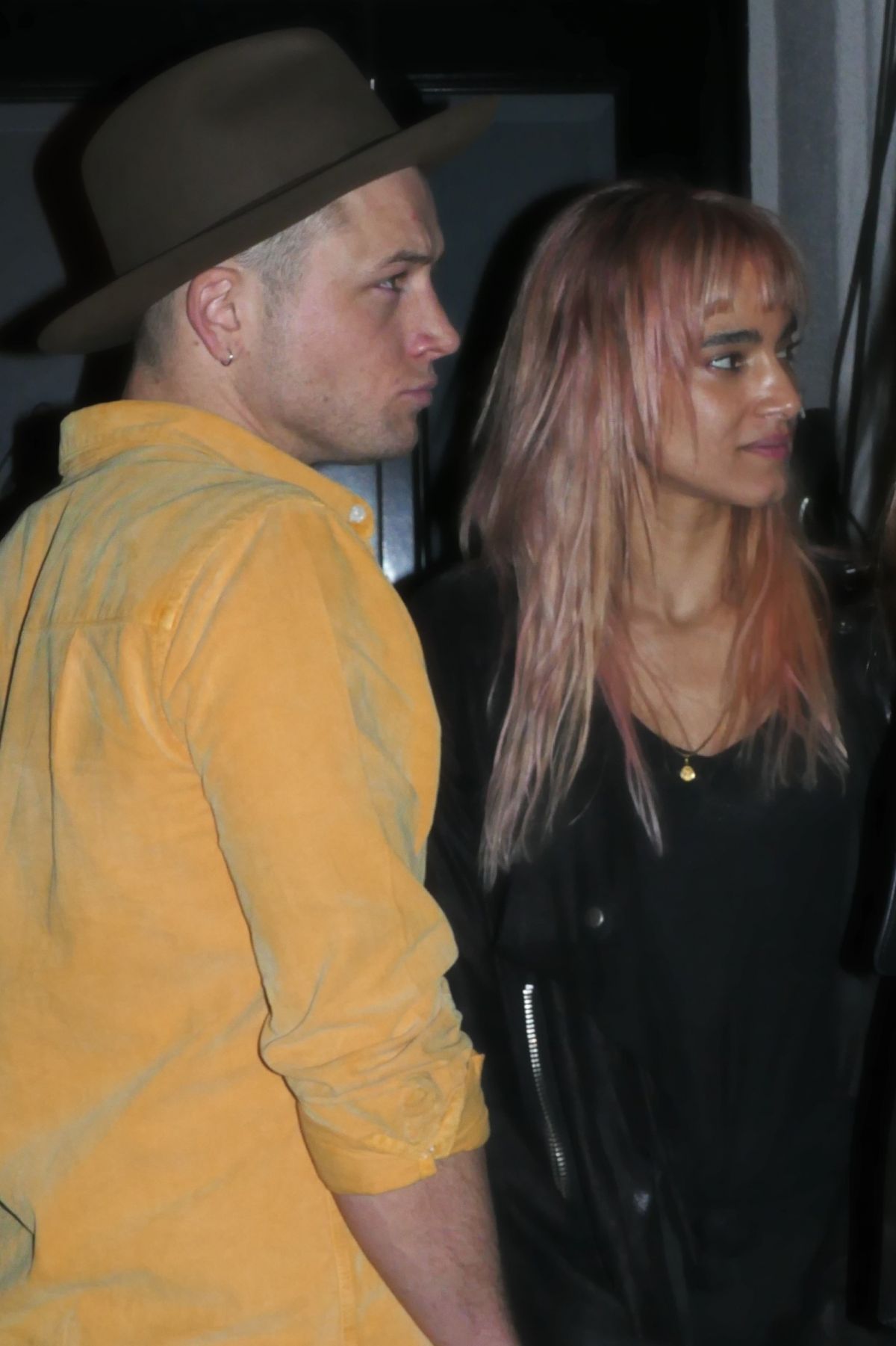 SOFIA BOUTELLA and Taron Egerton at Craig;s Restaurant in West ...