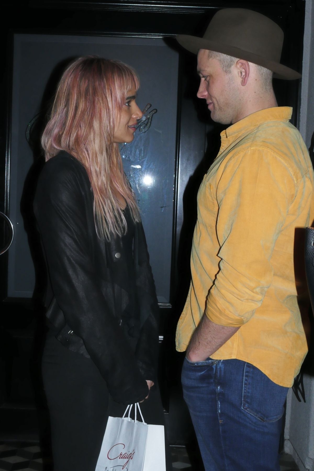 SOFIA BOUTELLA and Taron Egerton at Craig;s Restaurant in West ...