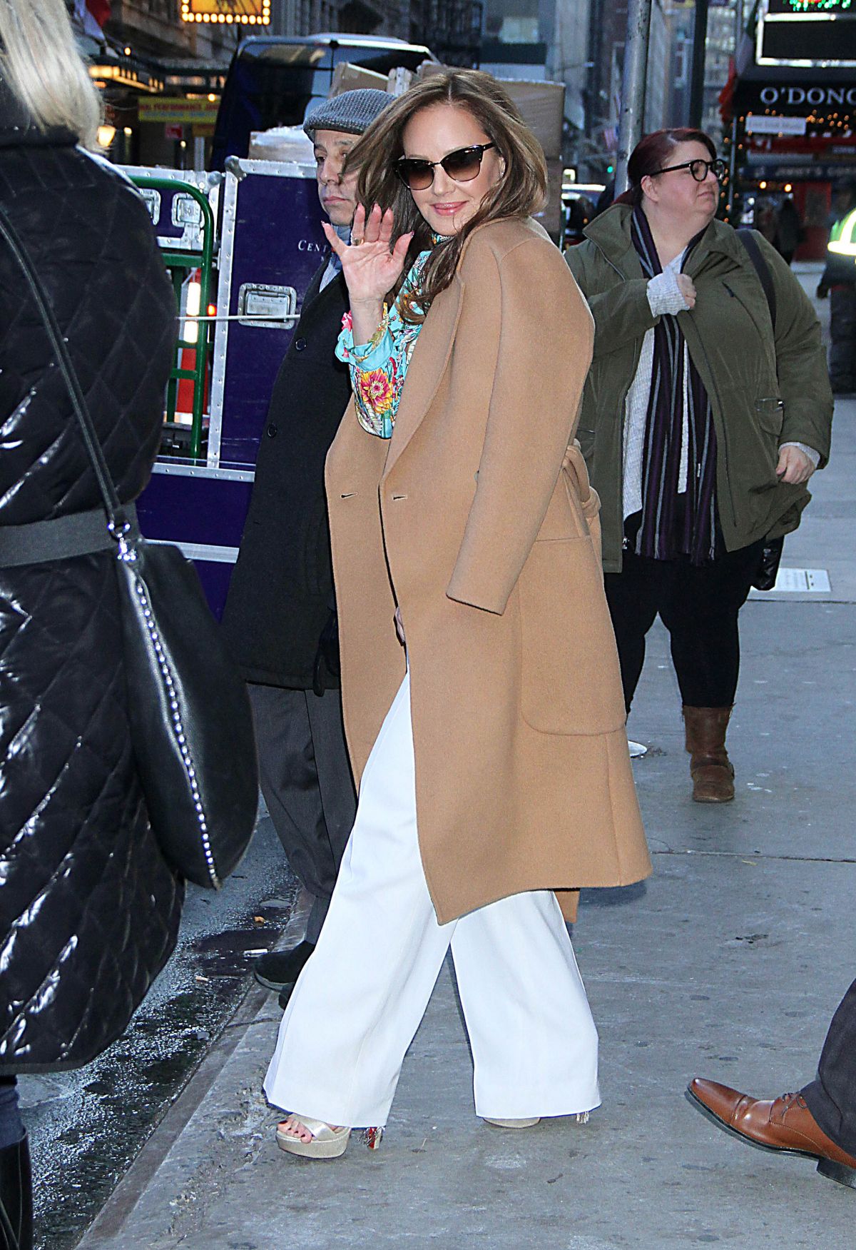 LEAH REMINI Arrives at Good Morning America in New York 12/11/2018 ...