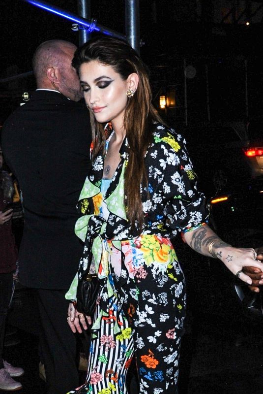 PARIS JACKSON Arrives at Versace Fashion Show in New York 12/02/2018 ...