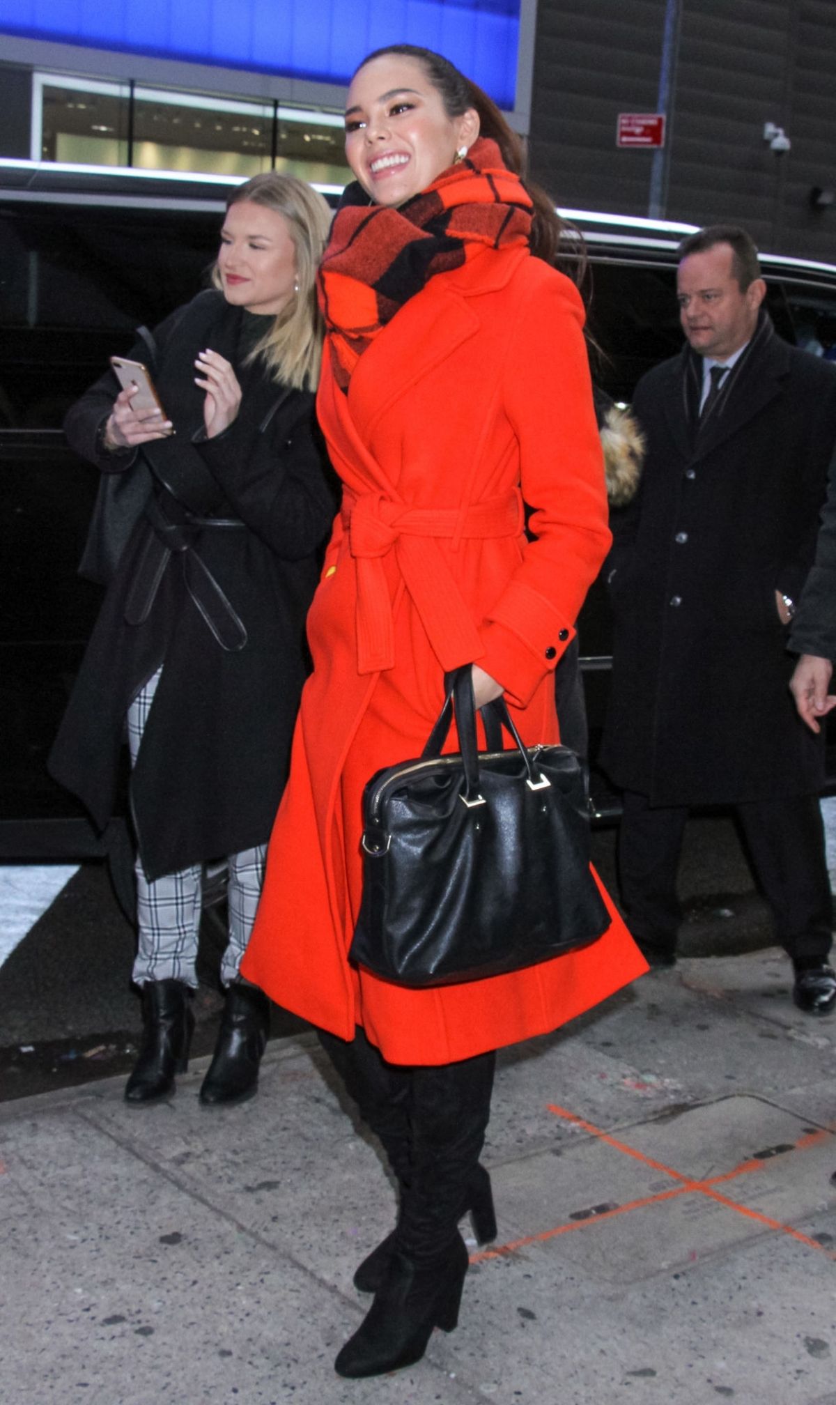 CATRIONA GRAY Leaves Good Morning America in New York 01/07/2019 ...
