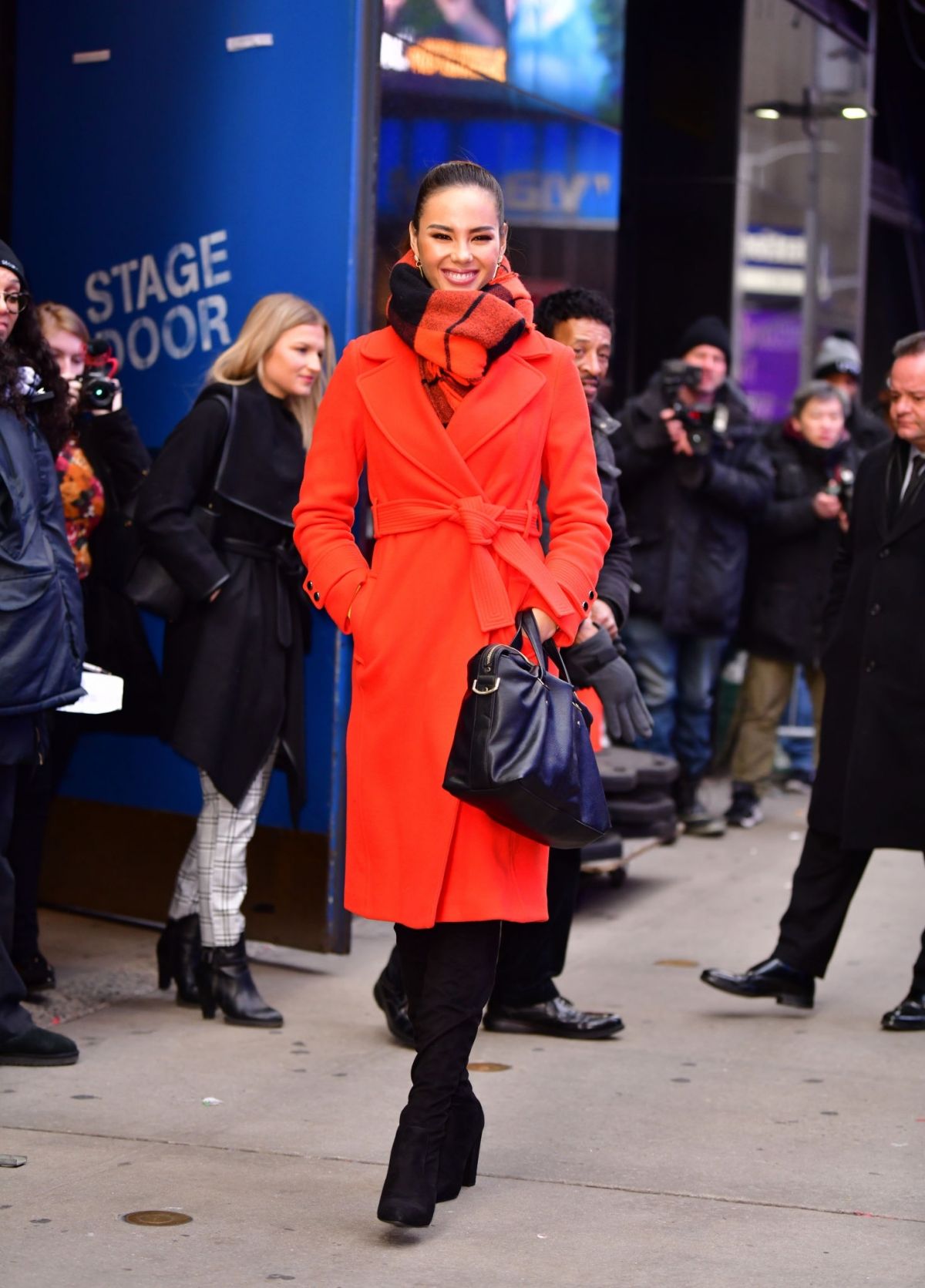 CATRIONA GRAY Leaves Good Morning America in New York 01/07/2019 ...