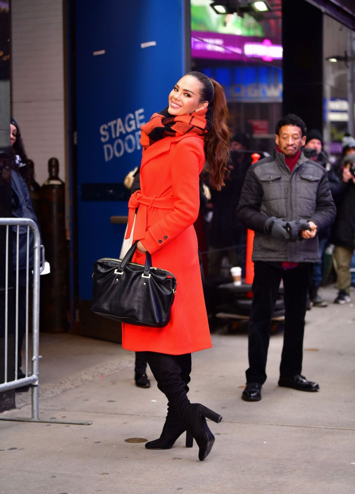 CATRIONA GRAY Leaves Good Morning America in New York 01/07/2019 ...