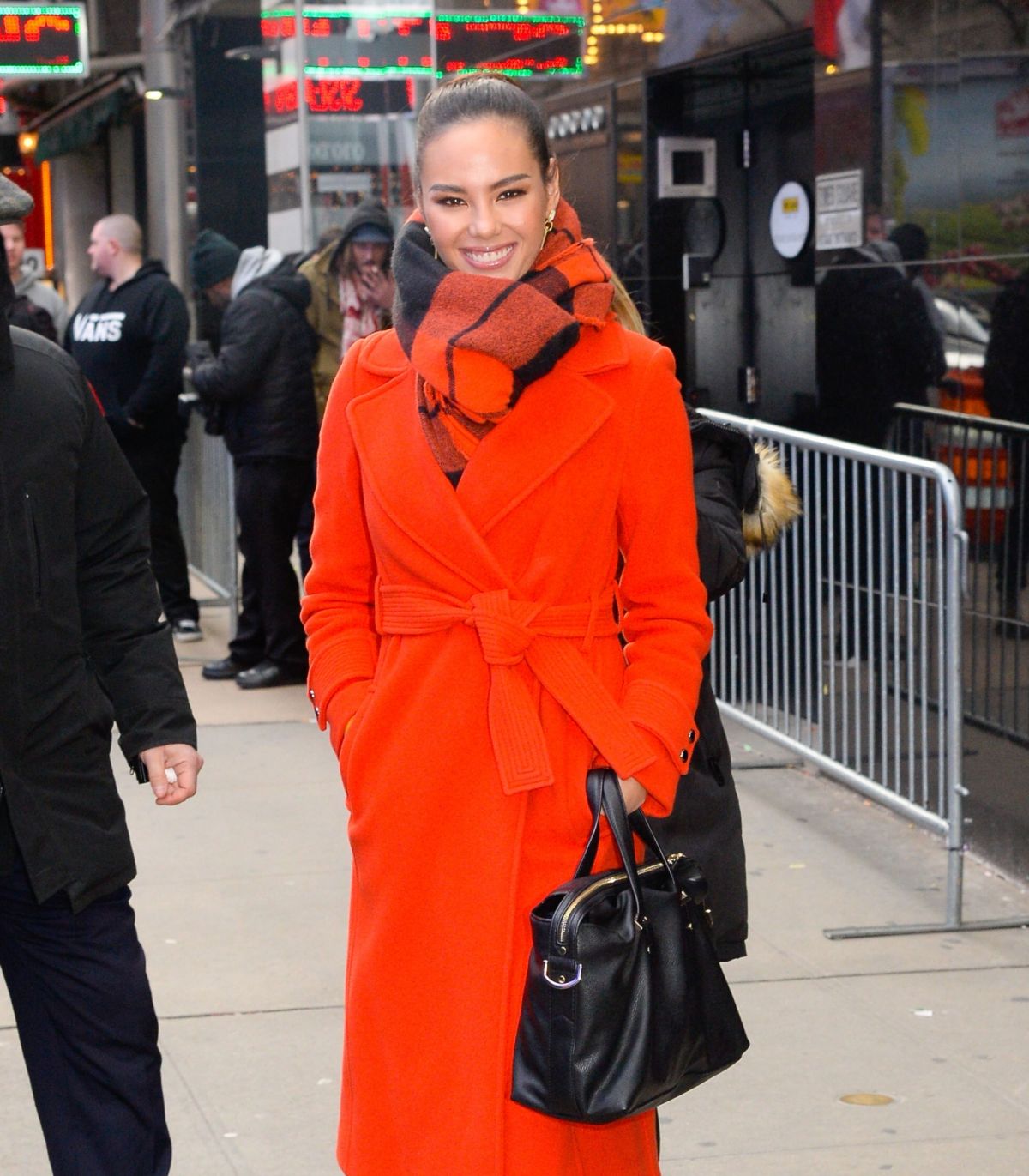 CATRIONA GRAY Leaves Good Morning America in New York 01/07/2019 ...