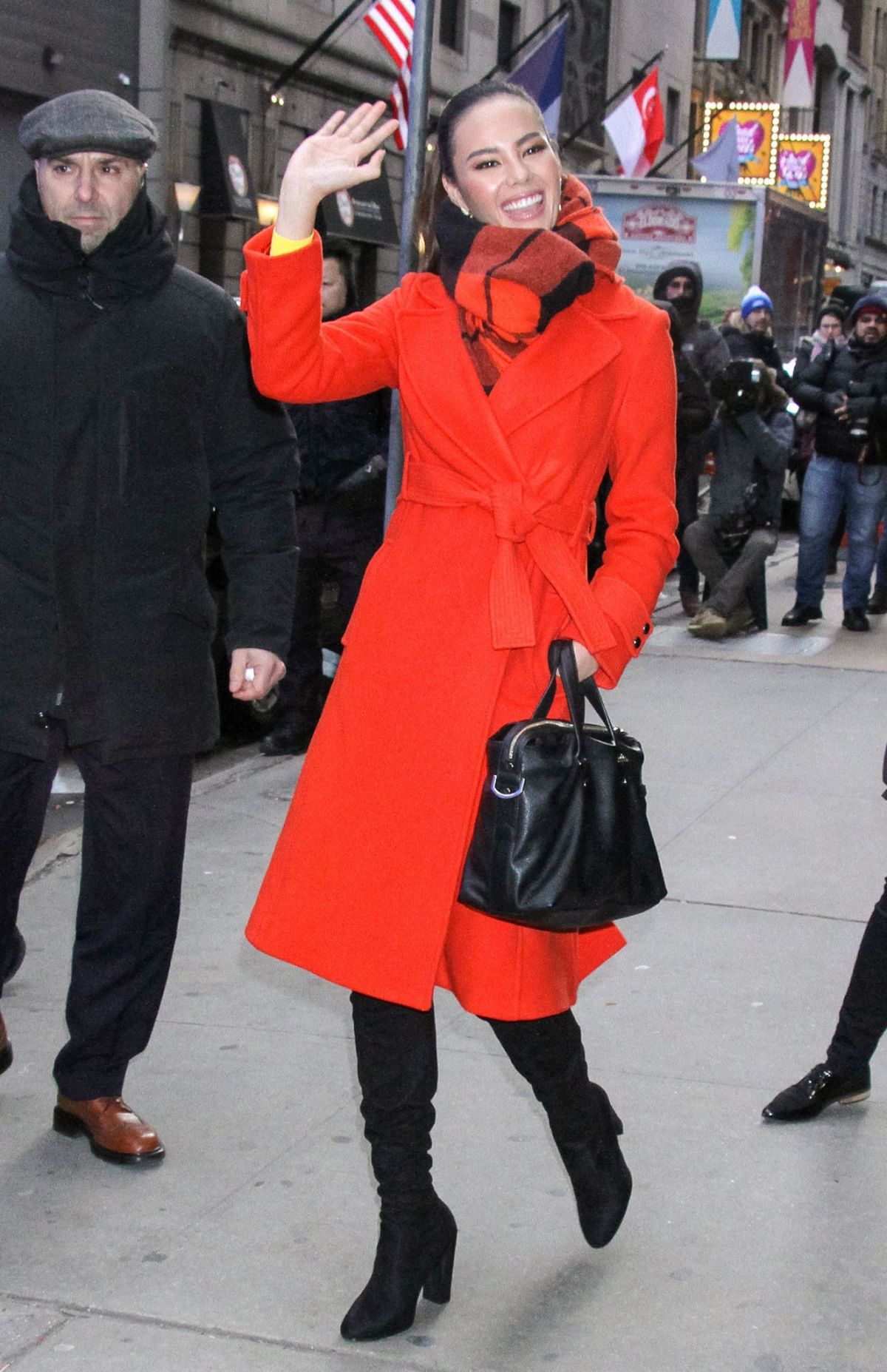 CATRIONA GRAY Leaves Good Morning America in New York 01/07/2019 ...