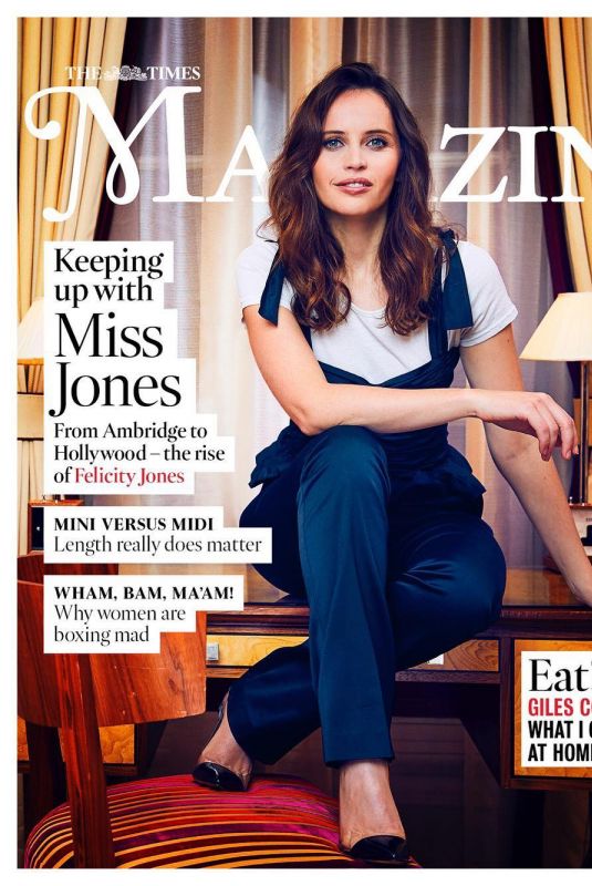 FELICITY JONES in Times Magazine, January 2019 – HawtCelebs