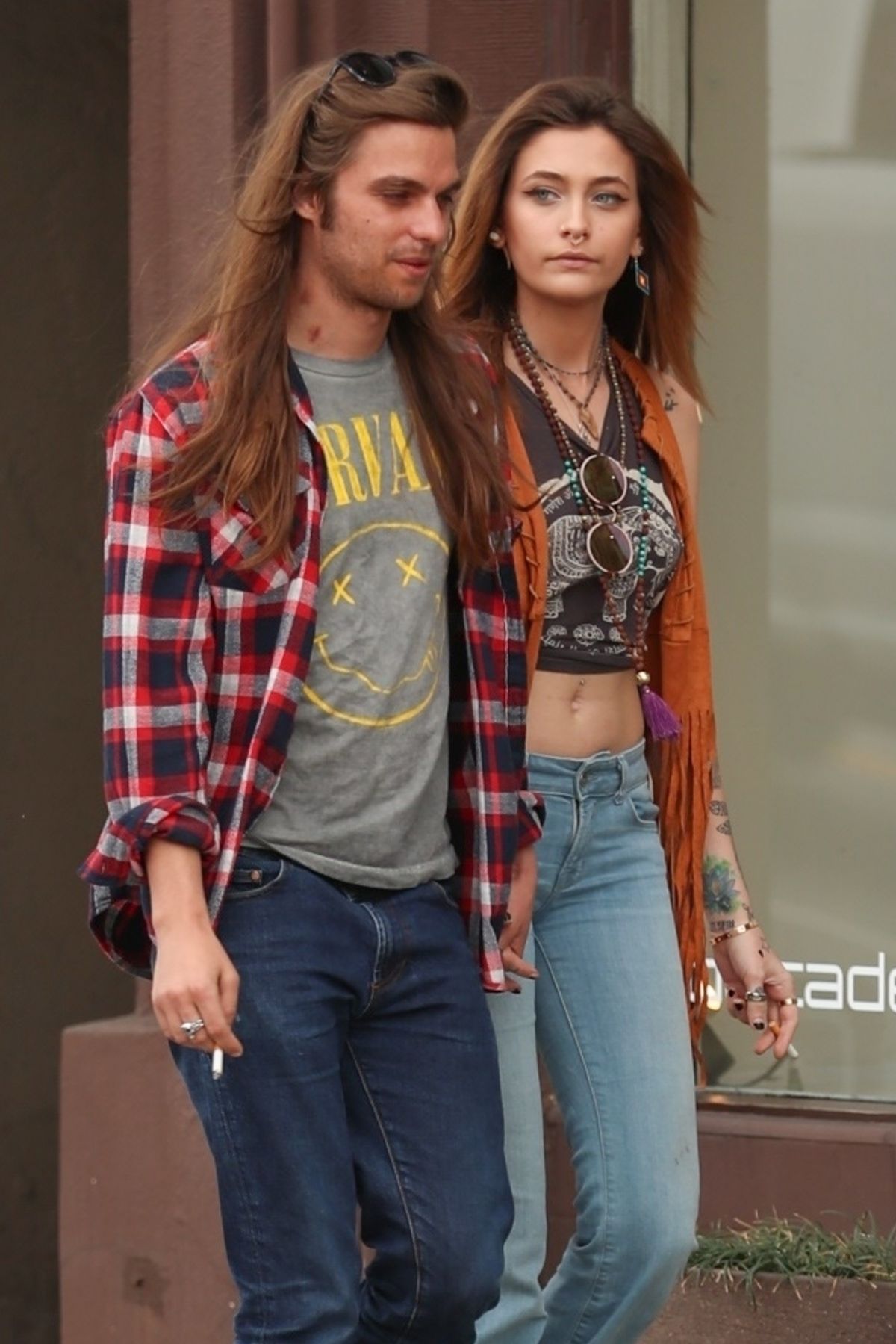 PARIS JACKSON and Gabriel Glenn Out on Melrose Ave in West Hollywood 01 ...