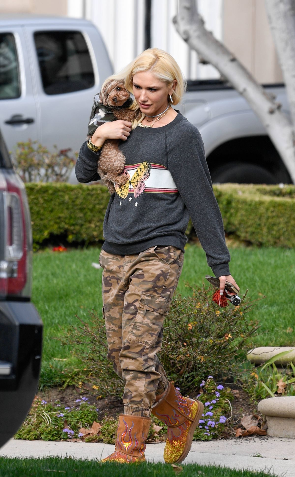 GWEN STEFANI Out with Her Dog in Los Angeles 02/20/2019 – HawtCelebs