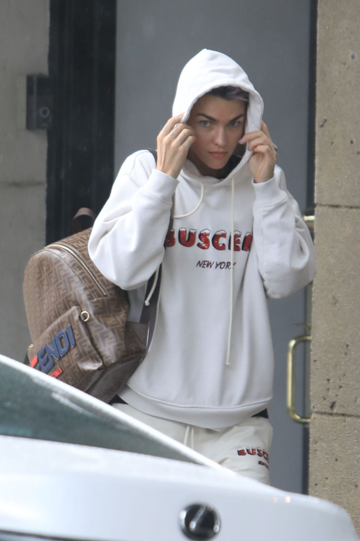 RUBY ROSE in Hoodie Out in Los Angeles 04/02/2019 – HawtCelebs