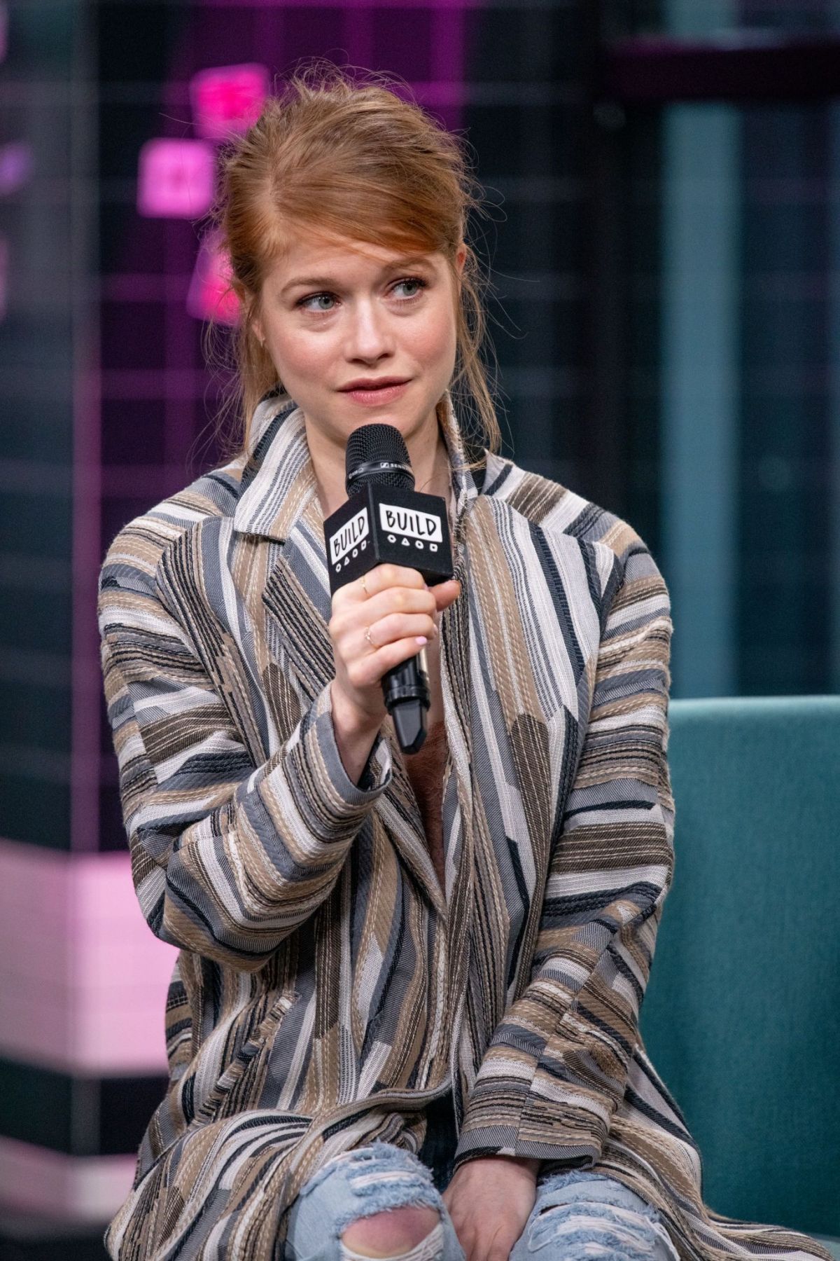 GENEVIEVE ANGELSON at Build Series in New York 02/28/2019 – HawtCelebs