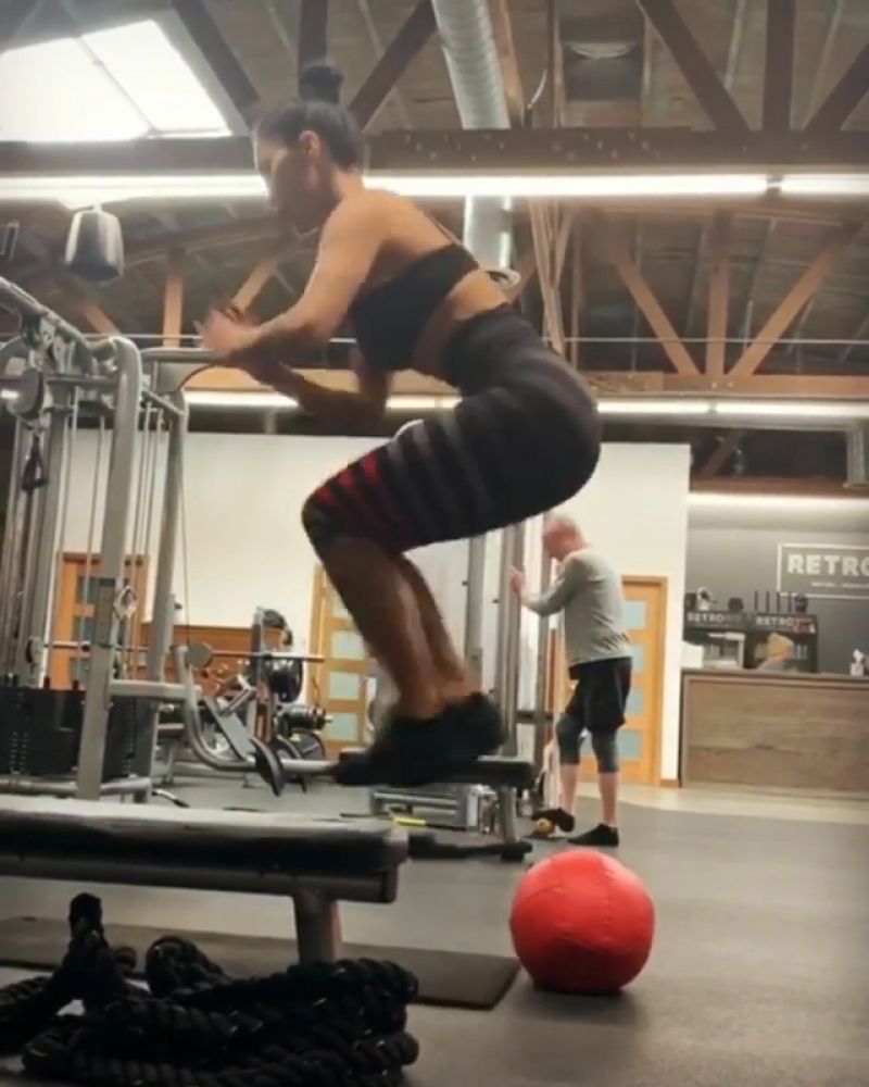 NICOLE SCHERZINGER Workout at a Gym, March 2019 – Instagram Pictures ...