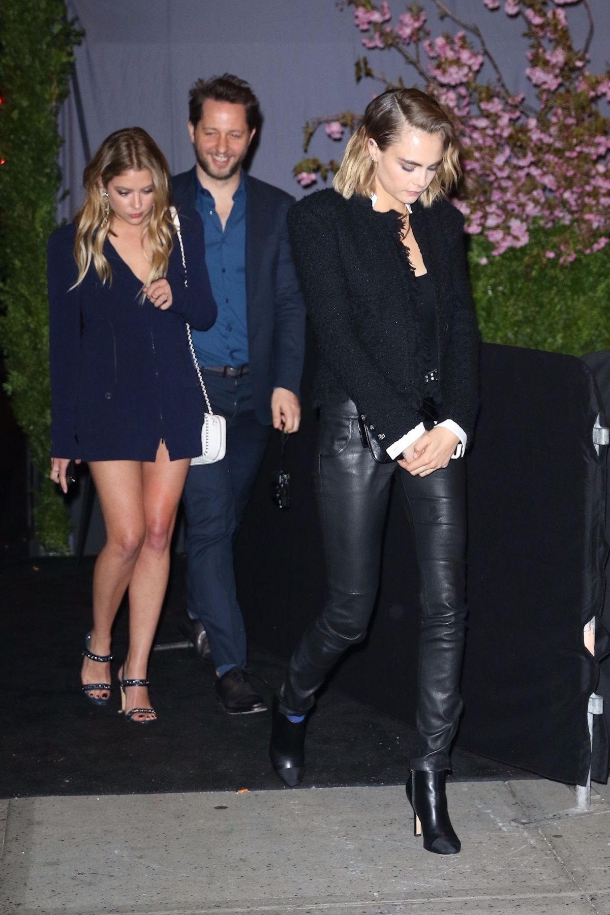 ASHLEY BENSON and CARA DELEVINGNE Leaves Tribeca Film Festival Artists ...