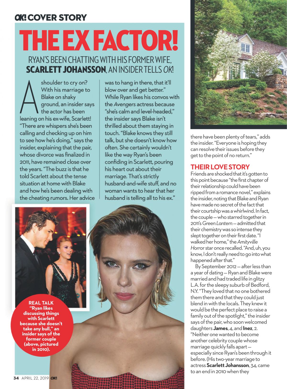 BLAKE LIVELY and Ryan Reynolds in OK! Magazine, April 2019 – HawtCelebs