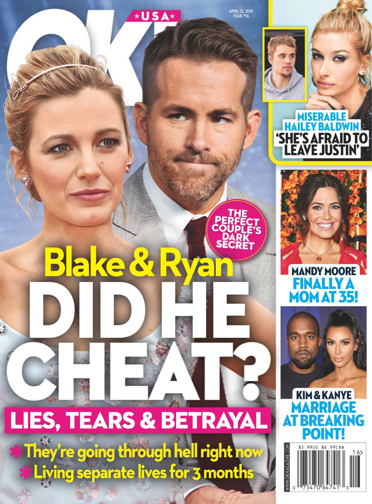 BLAKE LIVELY and Ryan Reynolds in OK! Magazine, April 2019 – HawtCelebs
