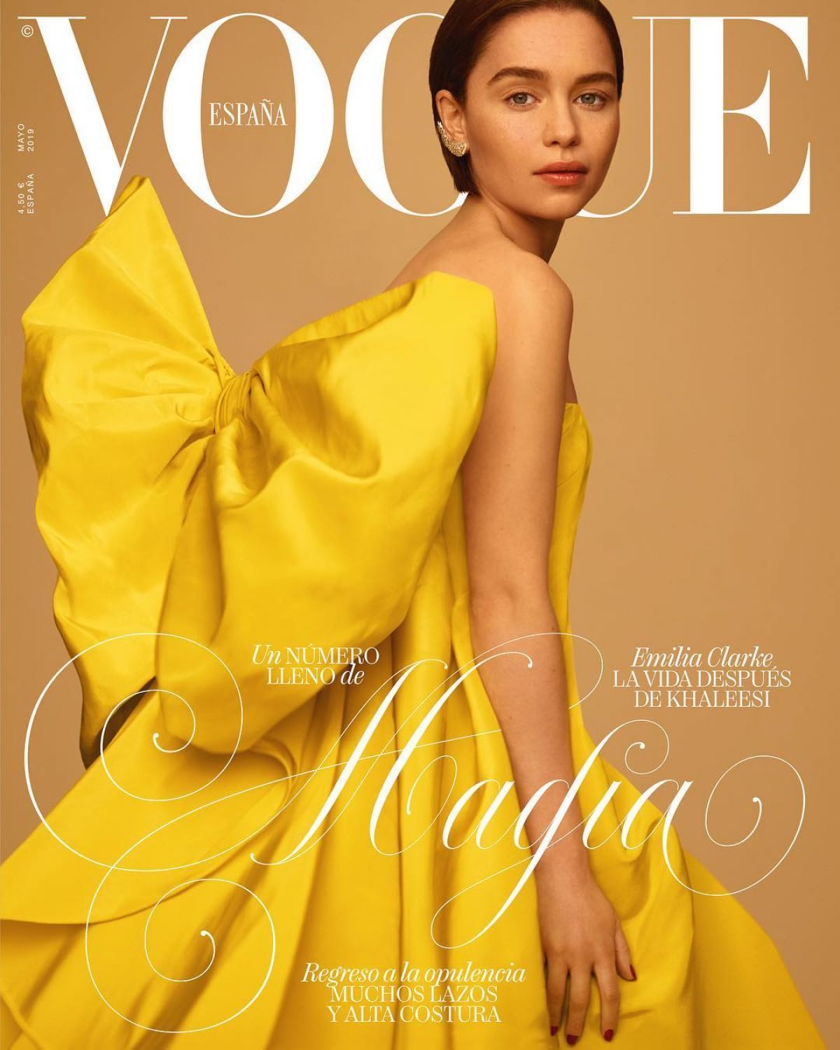 EMILIA CLAREK on the Cover of Vogue Magazine, Spain May 2019 – HawtCelebs
