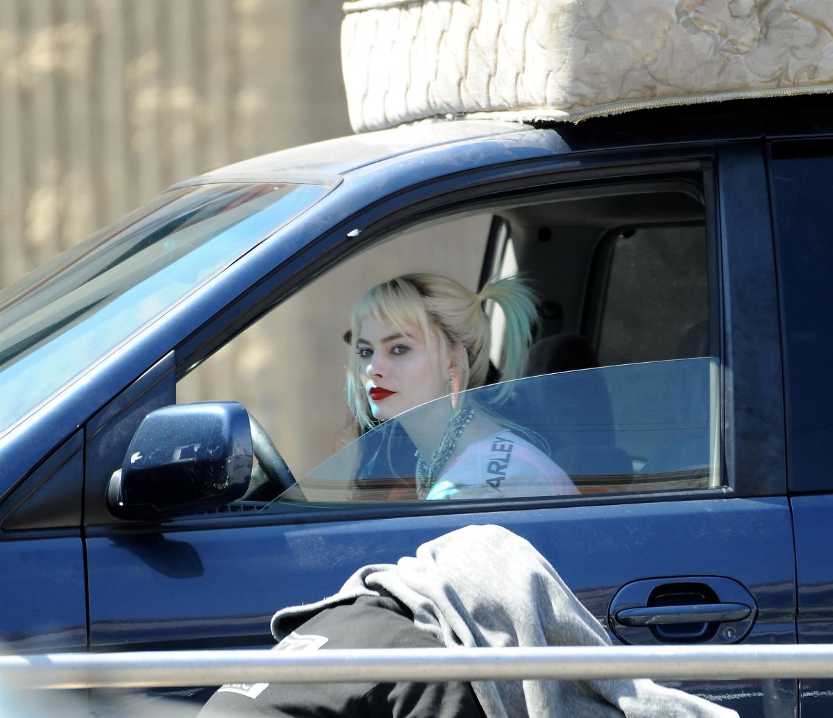 MARGOT ROBBIE on the Set of Birds of Prey in Los Angeles 04/08/2019 ...