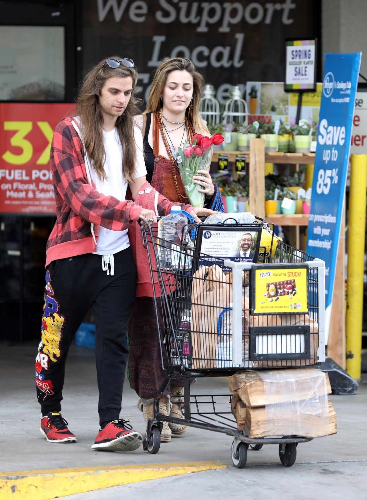 PARIS JACKSON and Gabriel Glenn Out Shopping in Los Angeles 04/03/2019 ...
