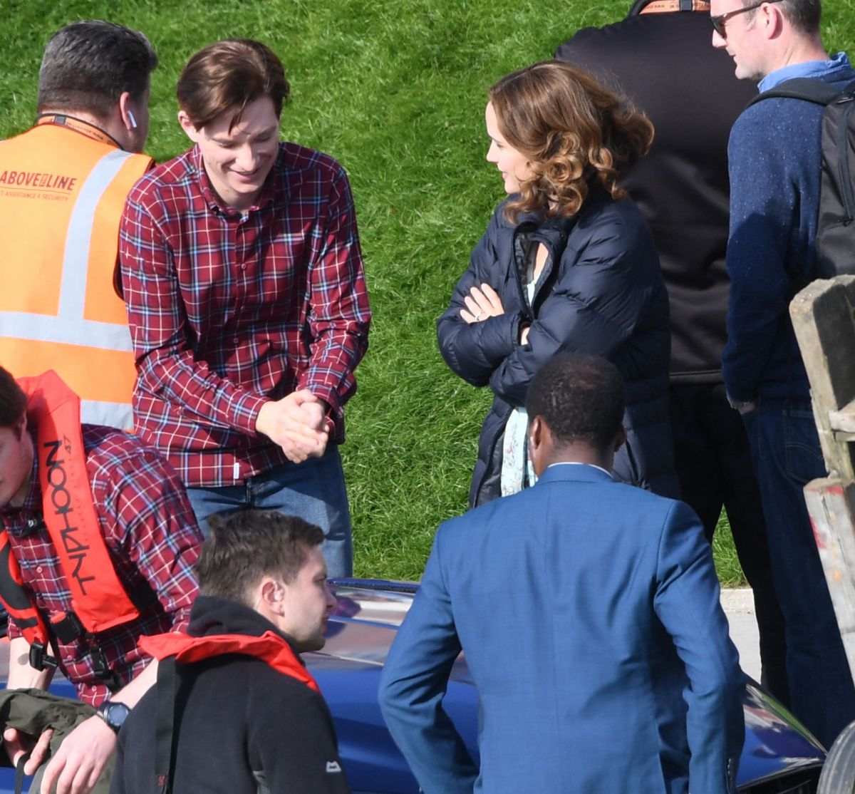 ROSE BYRNE and Domhnall Gleeson on the Set of Peter Rabbit 2 in ...