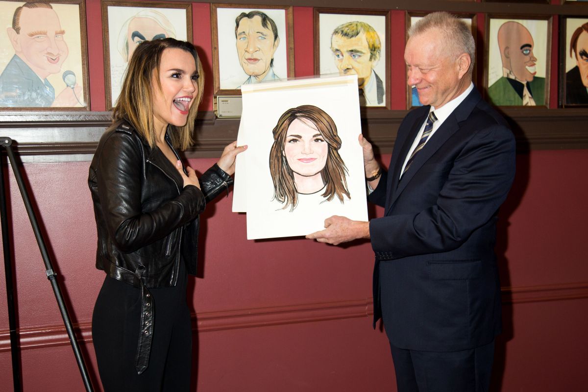 SAMANTHA BARKS Honored with Portrait at Sardi’s in New York 04/17/2019 ...