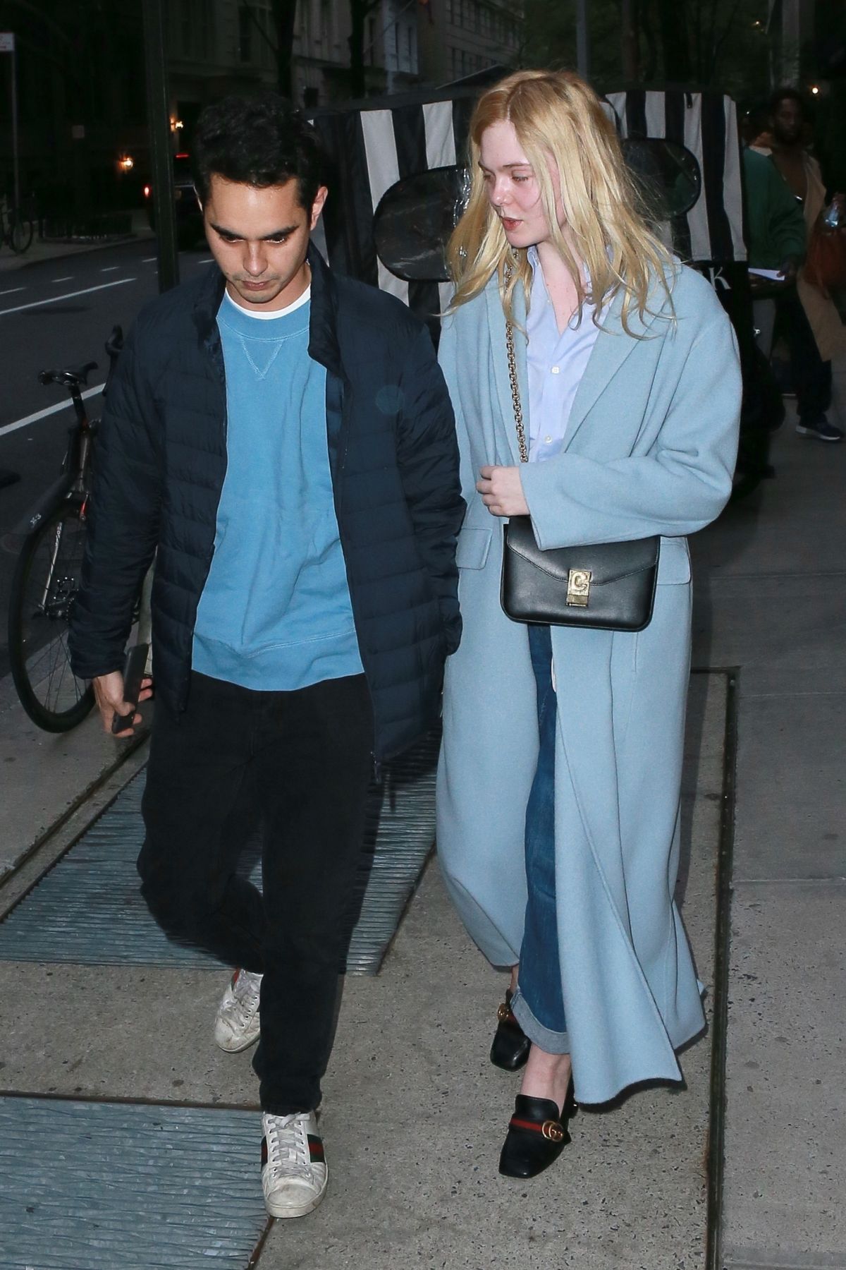 ELLE FANNING and Max Minghella Night Out in New York 05/03/2019 ...