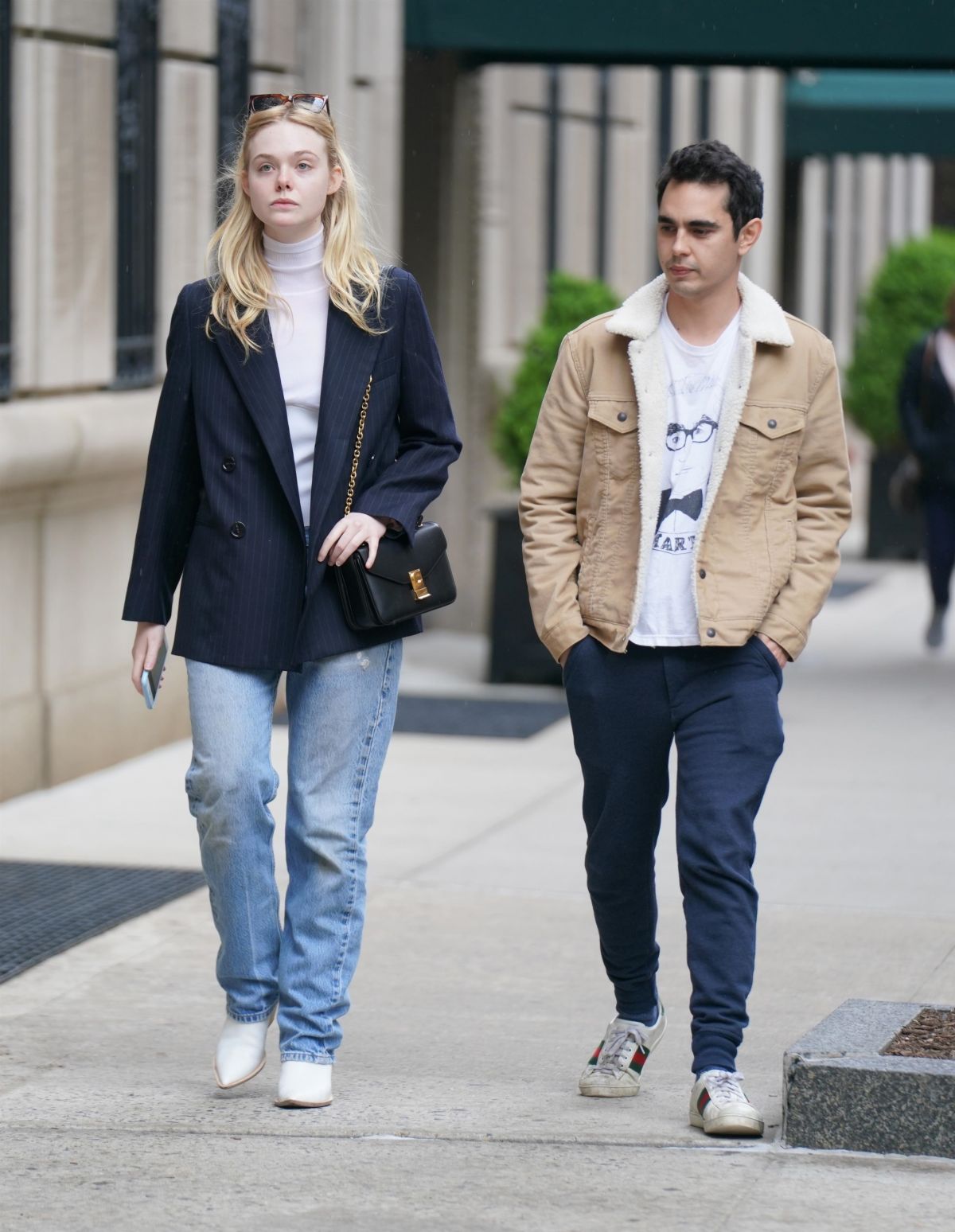 ELLE FANNING and Max Minghella Out and About in New York 05/03/2019 ...