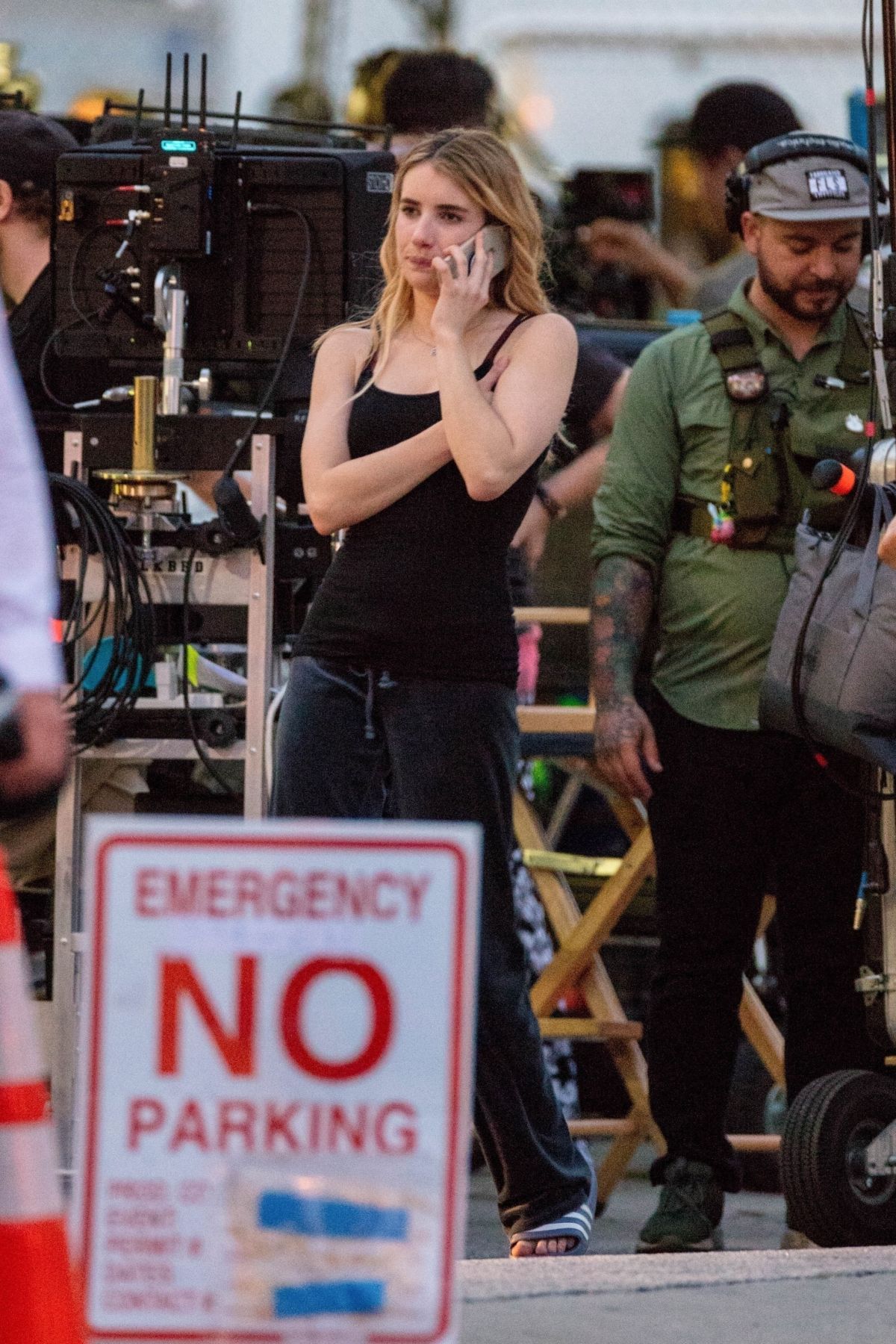 EMMA ROBERTS on the Set of Holidate in Atlanta 05/16/2019 – HawtCelebs