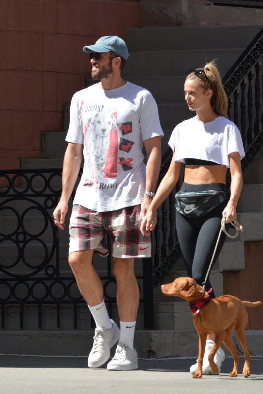 KATE BOCK and Kevin Love Out with Their Dog in New York 05/18/2019 ...