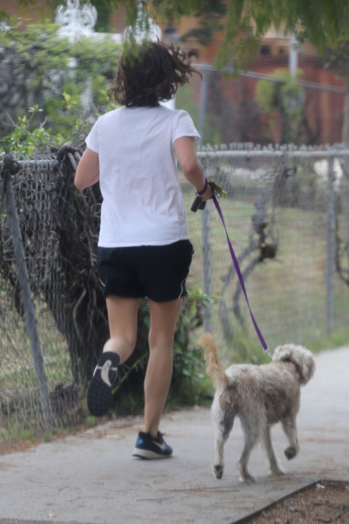 NATALIE PORTMAN Out Running with Her Dog in Los Angeles 05/14/2019 ...