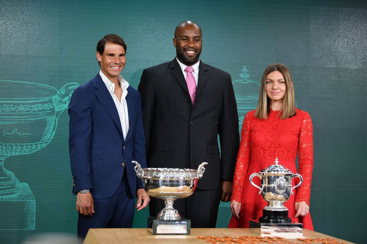 SIMONA HALEP at Drawing of 2019 French Open at Roland Garros in Paris ...
