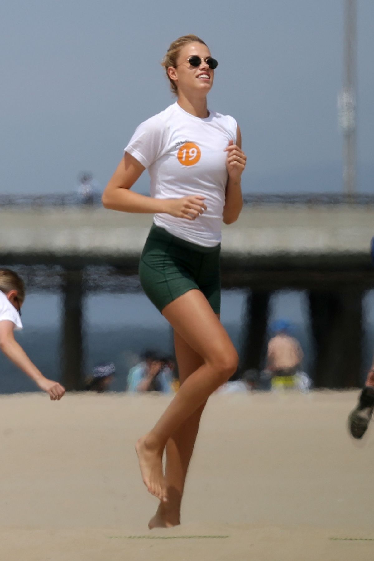 HAILEY CLASUON Playing Flag Football at Venice Beach 06/23/2019 ...