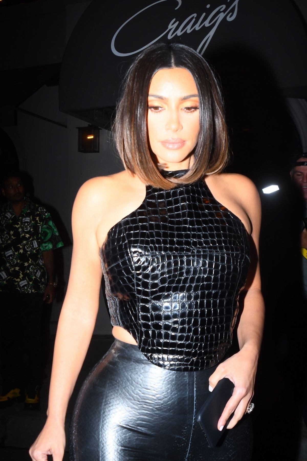 KIMA KARDASHIAN and Kanye West Arrives at Craig’s in West Hollywood 07 ...
