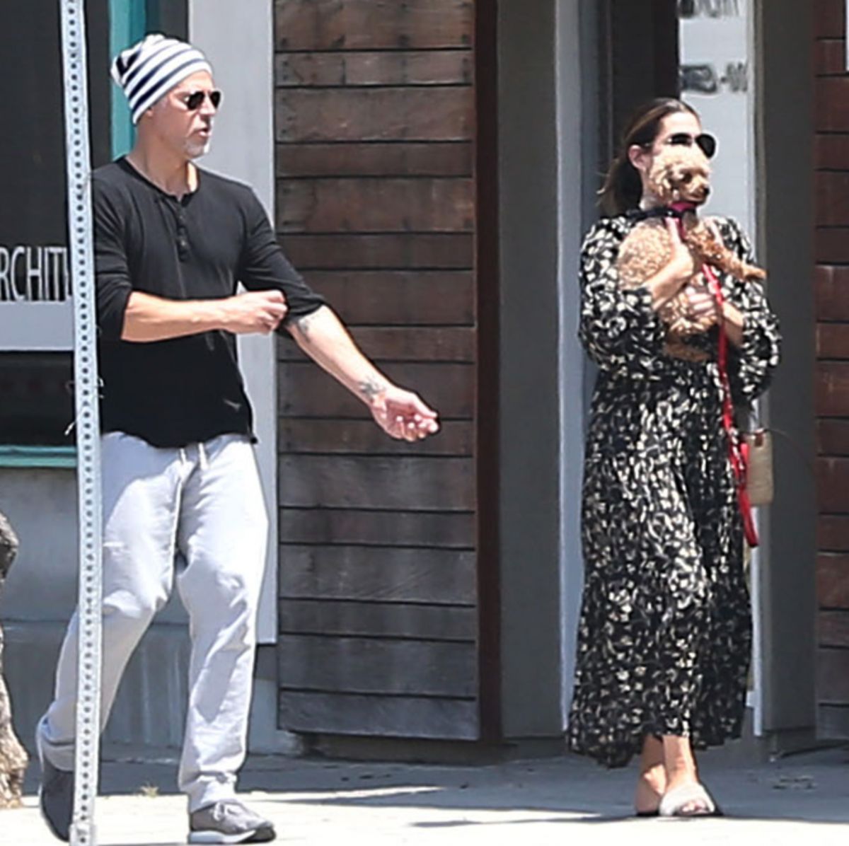 SANDRA BULLOCK and Bryan Randall Out with Their Dog in Los Angeles 07 ...