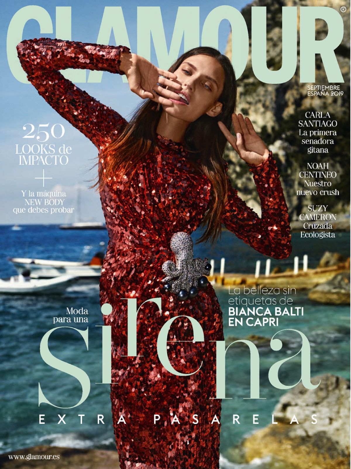 BIANCA BALTI in Glamour Magazine, Spain September 2019 – HawtCelebs