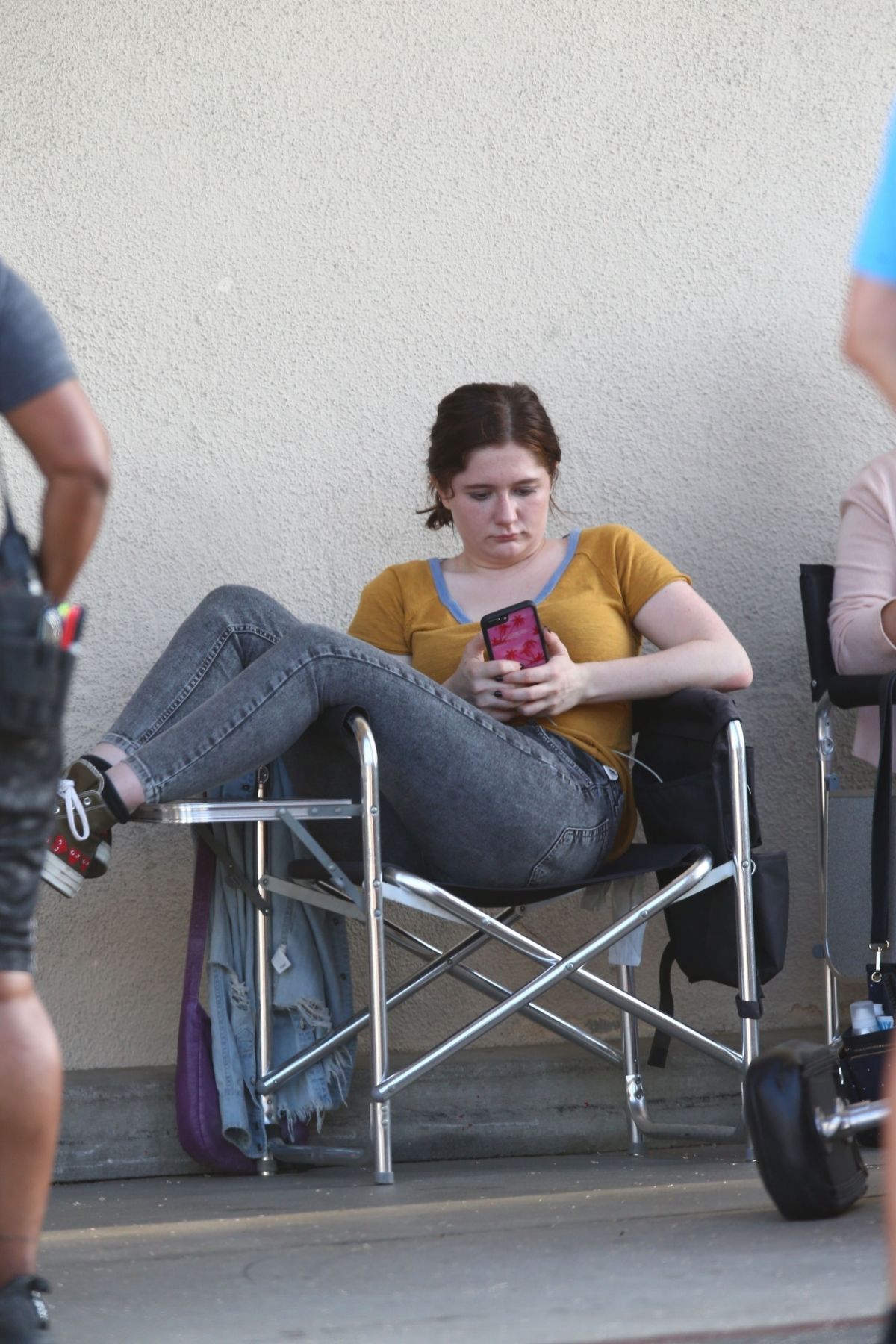 EMMA KENNEY on the Set of Shameless in Los Angeles 07/31/2019 – HawtCelebs