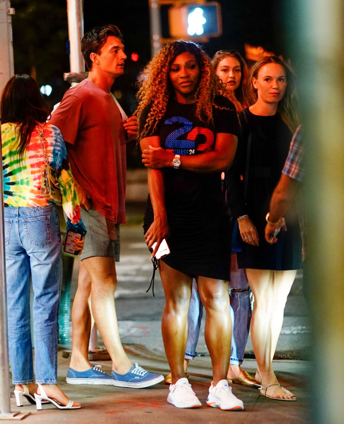 GIGI HADID, SERENA WILLIAMS and Tyler Cameron at La Esquina in New York ...
