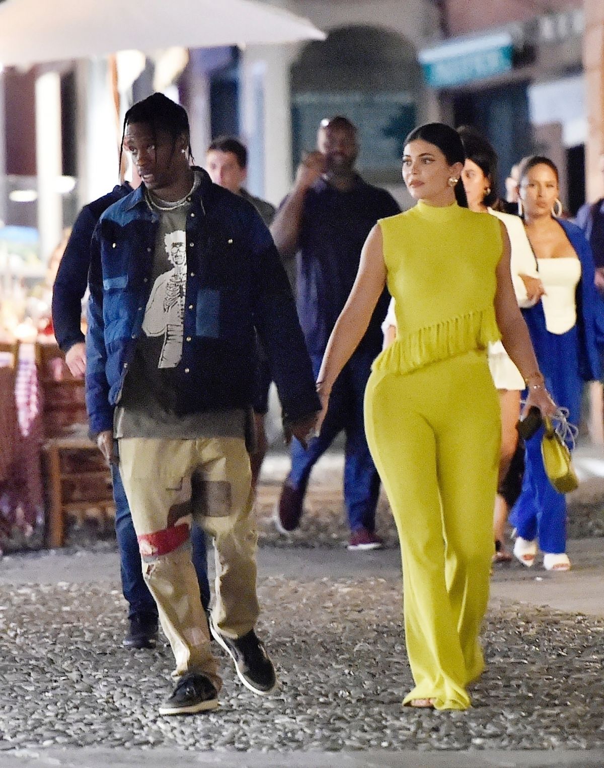 KYLIE JENNER and Travis Scott Night Out in Portofino 08/12/2019 ...