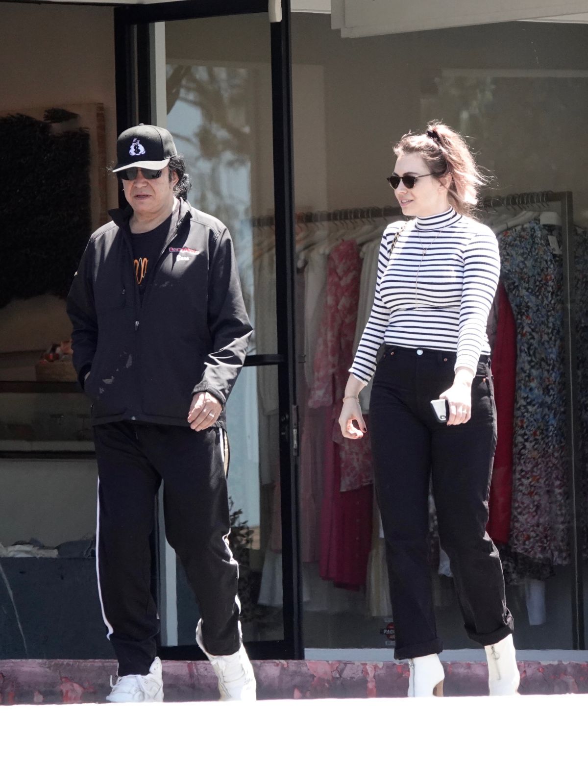 SOPHIE SIMMONS and Her Father Gene Simmons Out for Breakfast in Los ...
