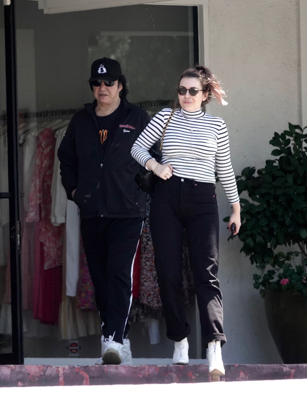 SOPHIE SIMMONS and Her Father Gene Simmons Out for Breakfast in Los ...
