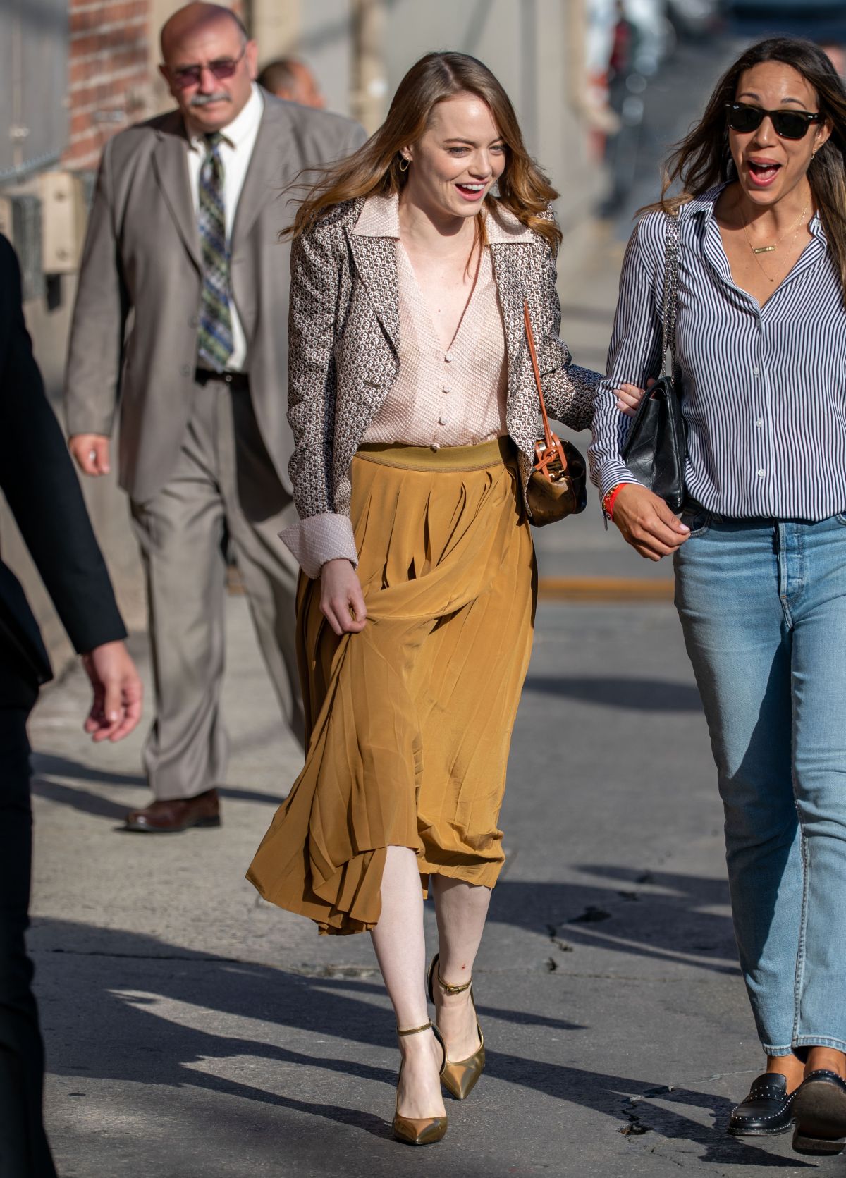EMMA STONE Arrives at Jimmy Kimmel Live in Los Angeles 10/10/2019 ...