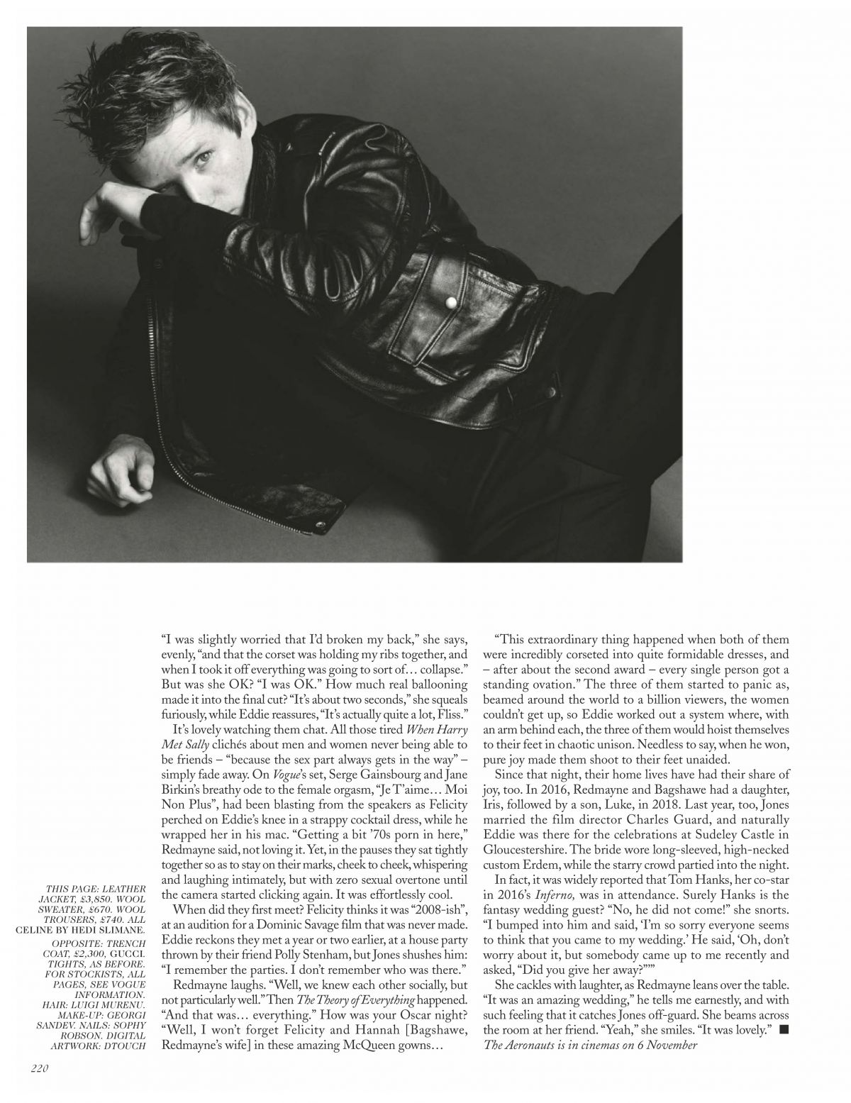 FELICITY JONES in Vogue Magazine, UK November 2019 – HawtCelebs