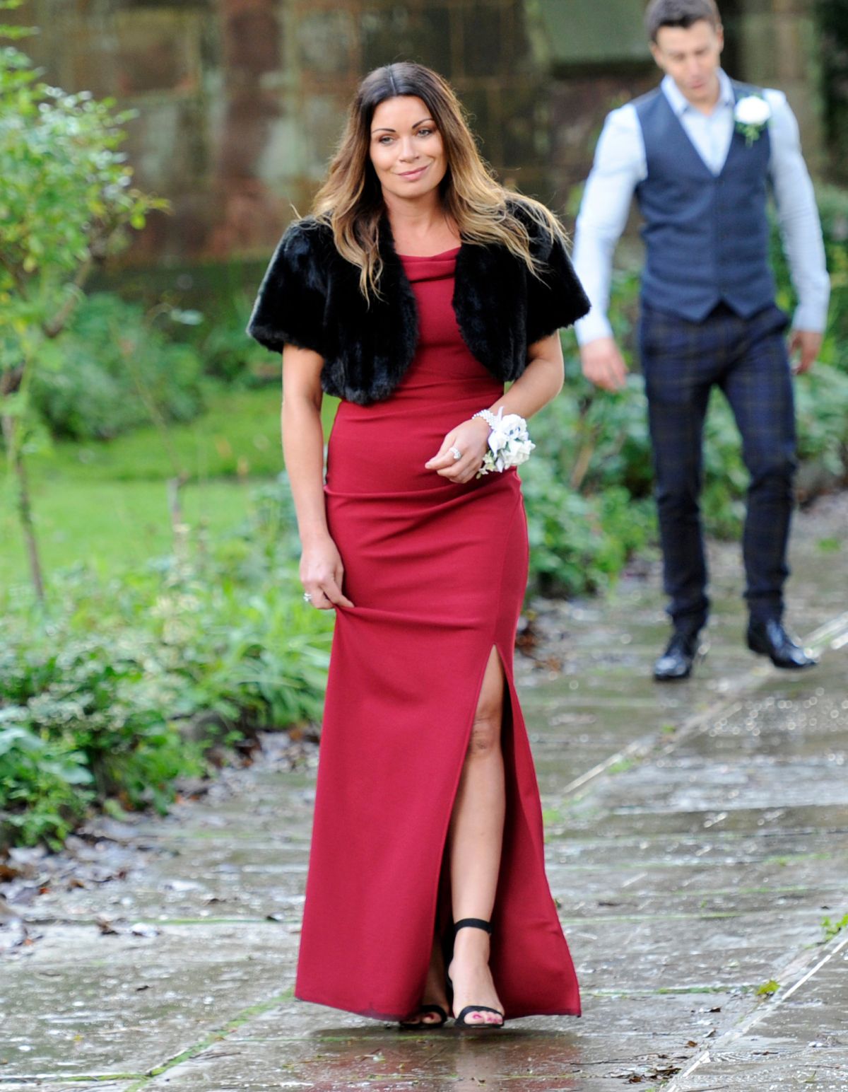 KYM MARSH and ALISON KING Filmig Wedding Scenes for Coronation Street ...