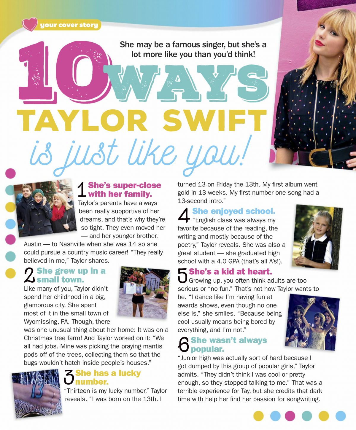 TAYLOR SWIFT in Girls’ World Magazine, January 2020 – HawtCelebs